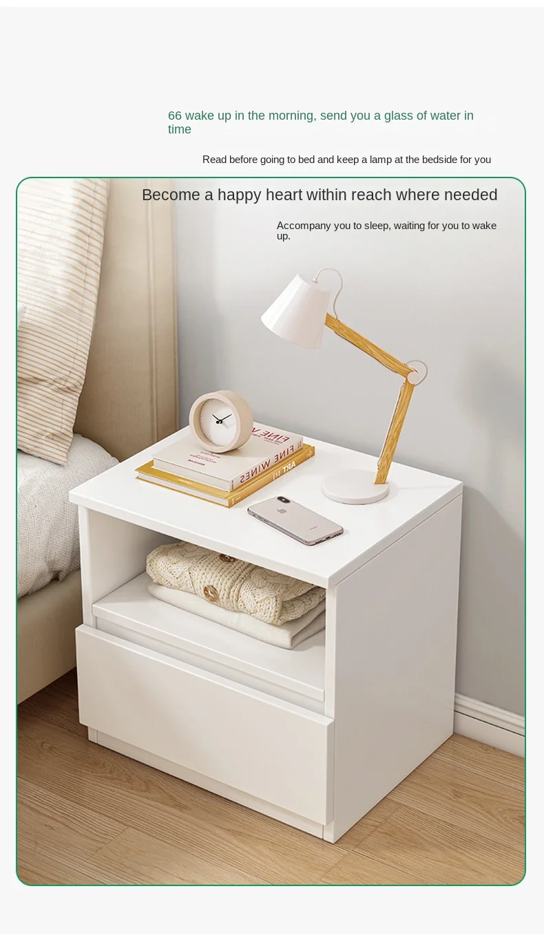 Bedside Table Simple Modern Small Storage Simple Ins Style Rental ...