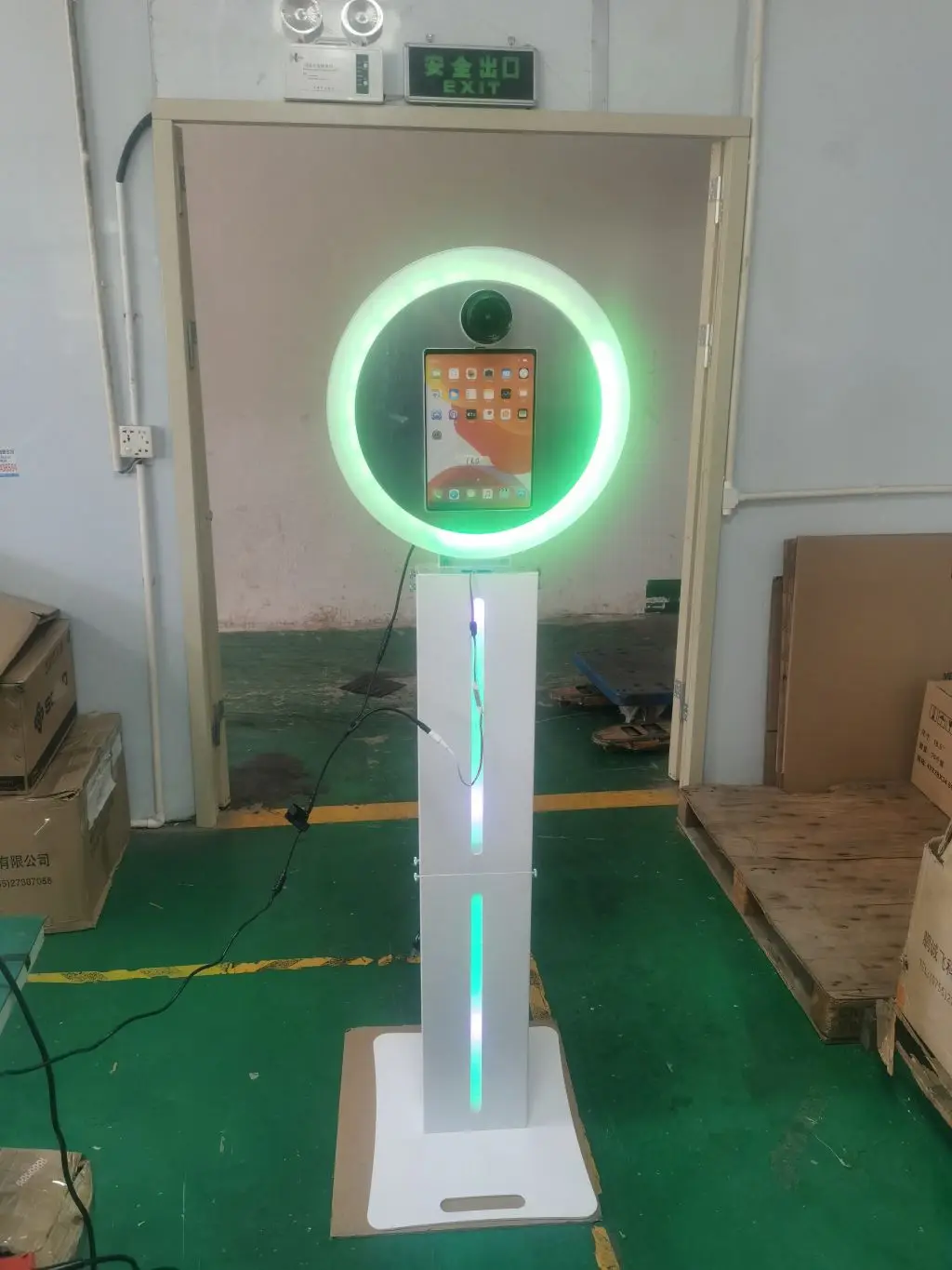3d Ring Light Led Selfie Photo Booth Stand Photobooth Kiosk I-pad Stand ...