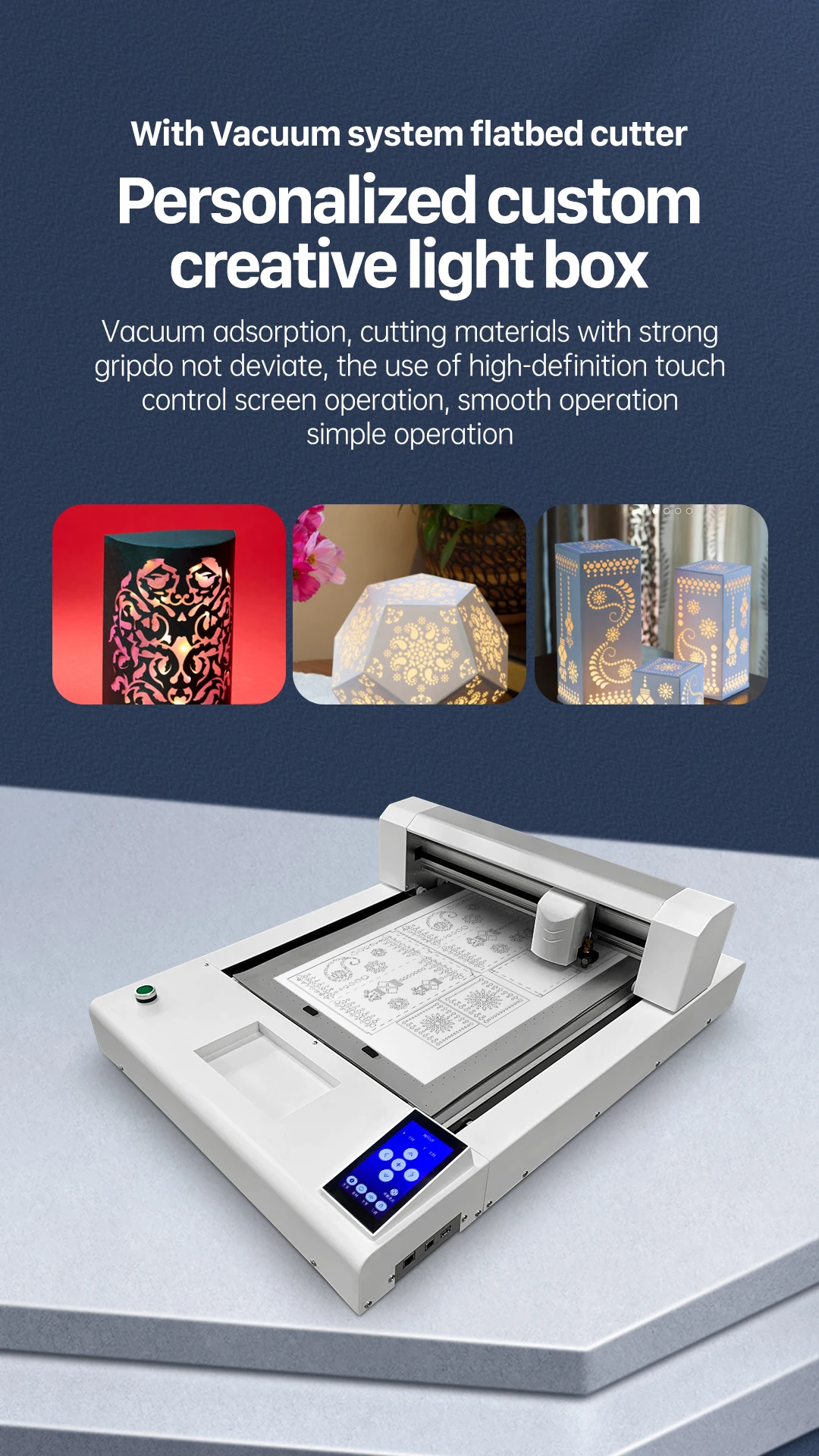 Factory A3+ Flatbed Cutter Plotter Double Head Cutting Creasing Box ...