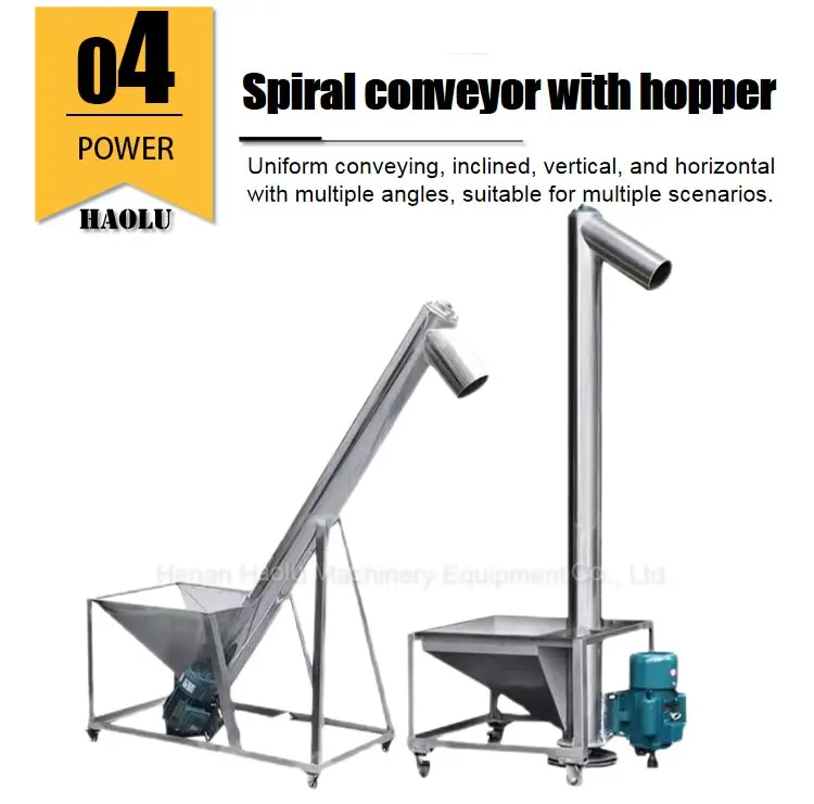 Screw Feeder Conveyor For Powder Vertical Screw Conveyor For Cement ...