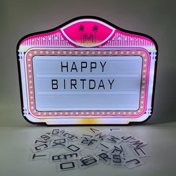 Customized Logo Led Letters Board Vip Display Glorifier Led Marquee ...