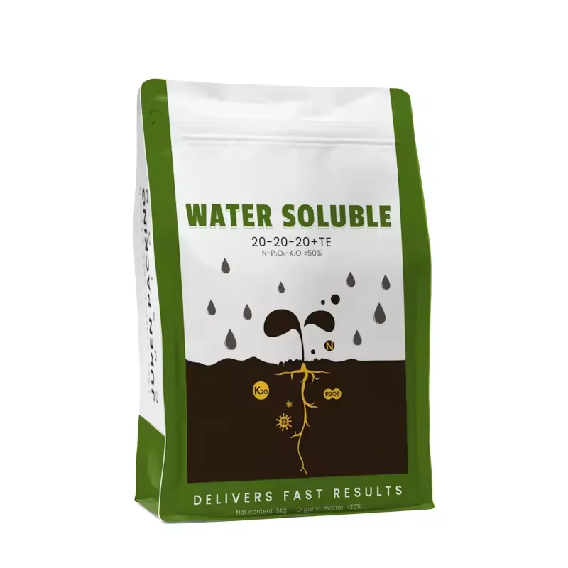 1kg 5kg 10kg Plastic Soil Bags Flat Bottom Resealable Aluminum Foil ...
