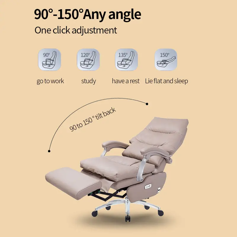 Swivel Ergonomic Leather Executive Reclining Chaise Big Boss Office ...