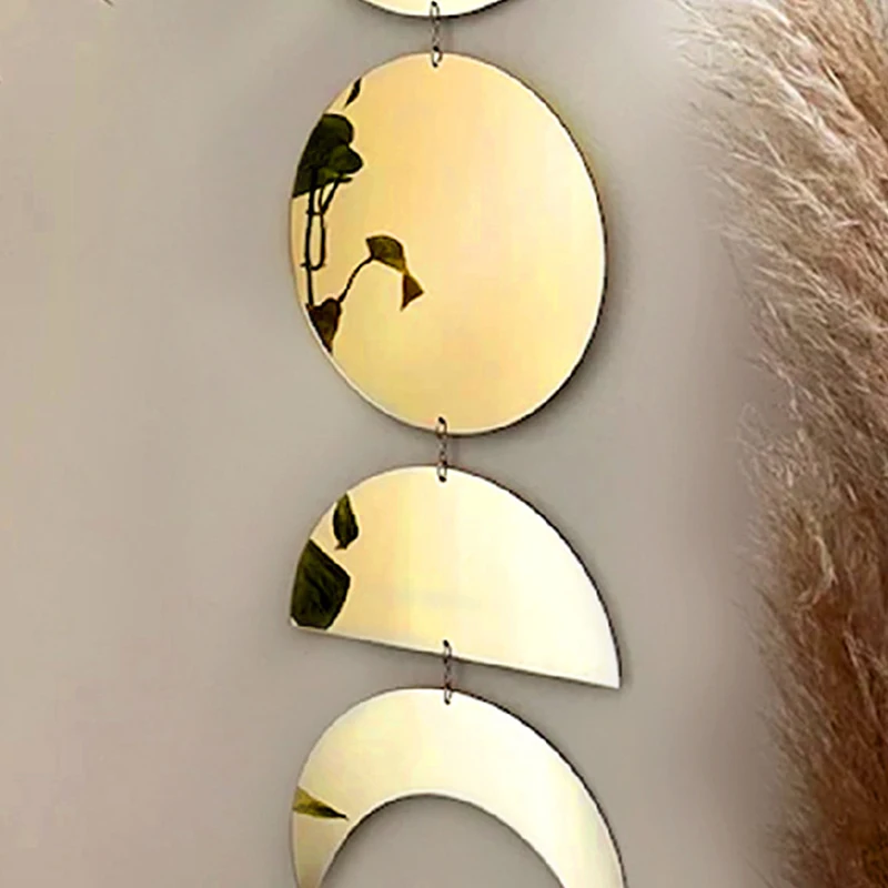 Interior Design Moon Phases Decorative Mirrors Boho Room Decor Bohemian ...