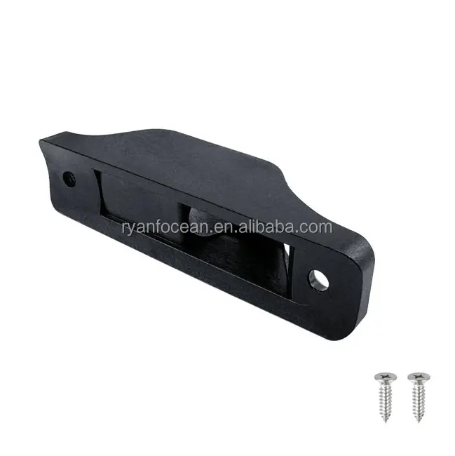 Black Nylon Jam Cleat - Secure Rope Tension for Boating