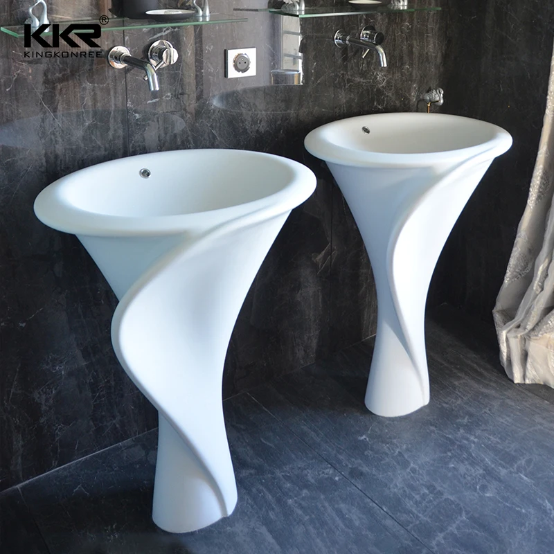 Artist Design Freestanding Wash Basin / China Lavabo Pedestal Sinks ...