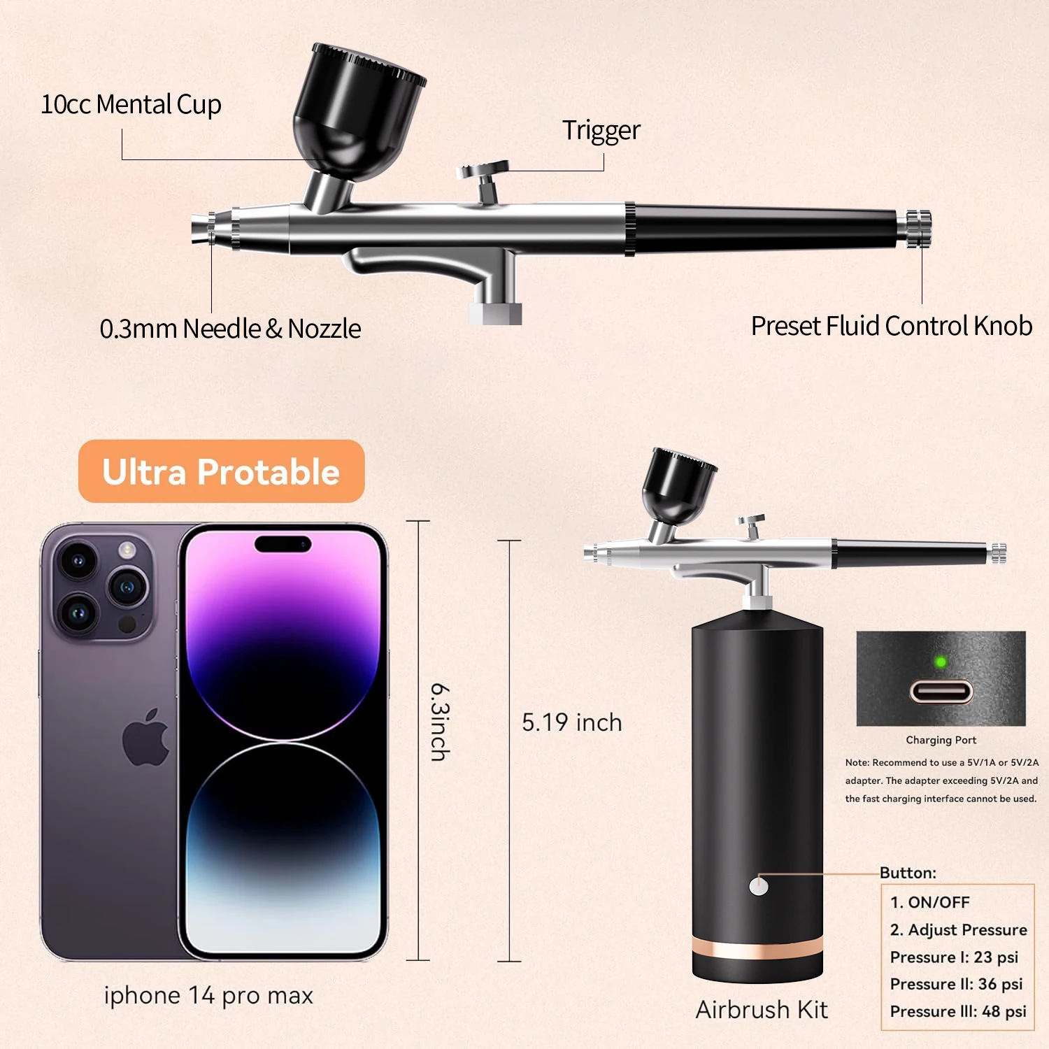 Top Selling Products 2024 Airbrush Brow Tint Airbrush Makeup Nano Spray ...
