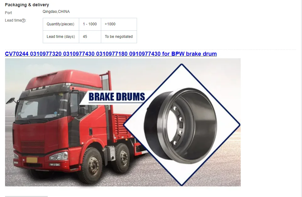 卡车零件重型制动鼓4310-3501070 43103501070 - Buy 轻型卡车制动鼓43103501070 4310-3501070,十孔制动鼓带轮毂,制动系统零件铸铁制动鼓 ...