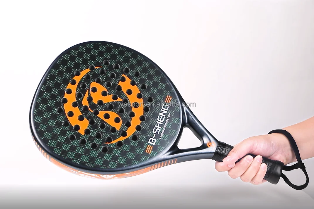 Wholesale Pro Padel Racquet 100% Full Carbon Fiber Custom Eva 12k ...