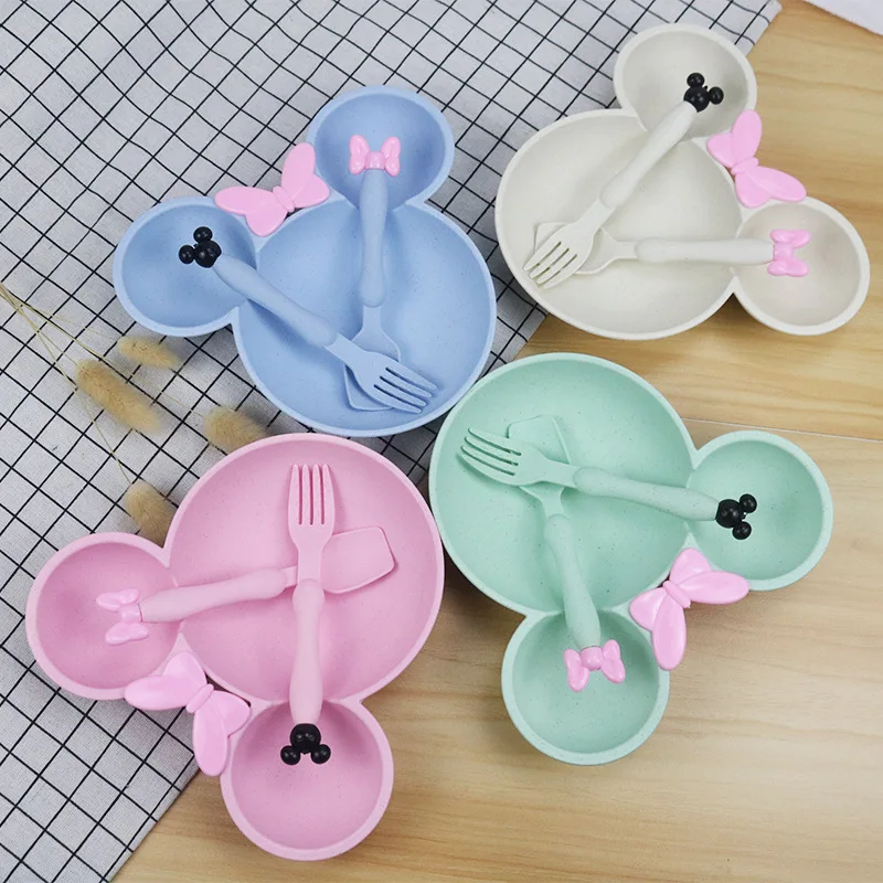 Eco-friendly Children Service Plate 3pcs Baby Baby Feeding Tableware ...