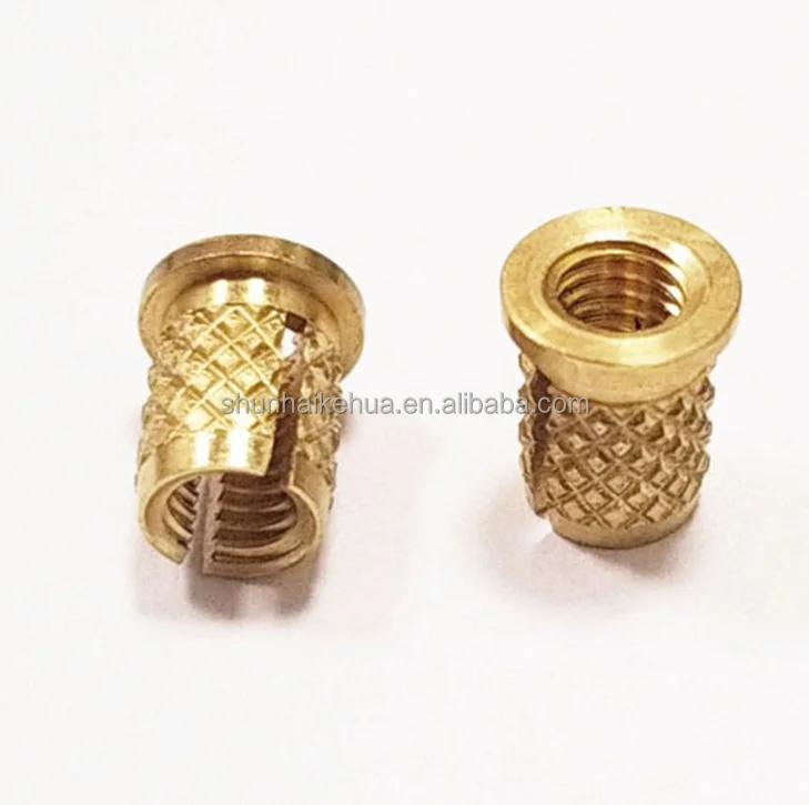 M4 M5 M6 Slotted Blind Insert Nut Copper Brass Bushing