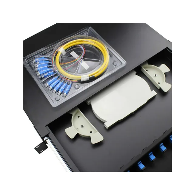 19" Rack Mount Fiber Distribution Patch Panel Enclosure 1u Fdu Panel ...