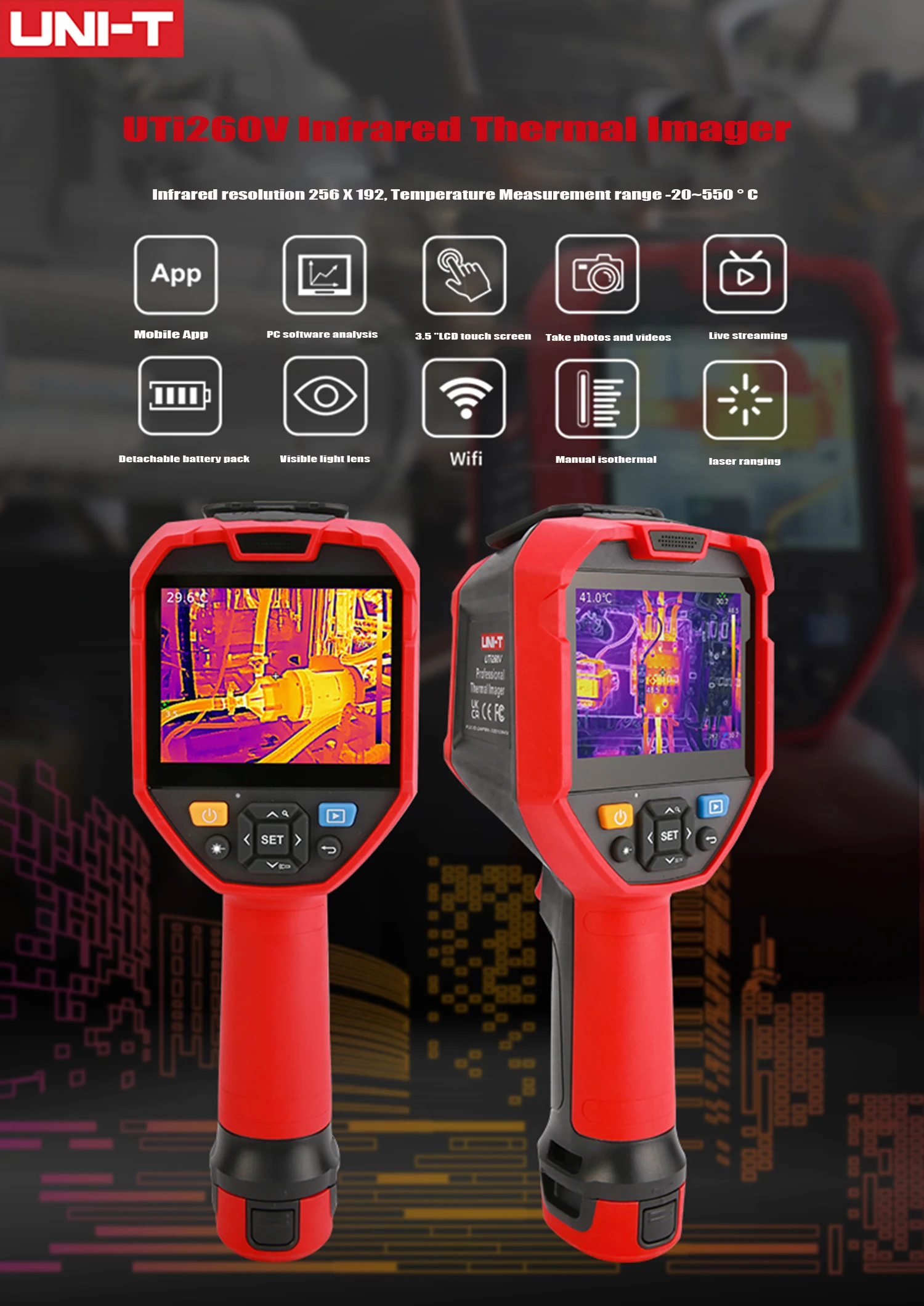 UNI-T Uti260v Infrared Thermal Imaging Camera - Professional PV Support