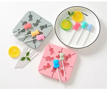 Mini Rabbit Bear Butterfly Pig Custom Mould 3d Silicone Jelly Lollipop ...