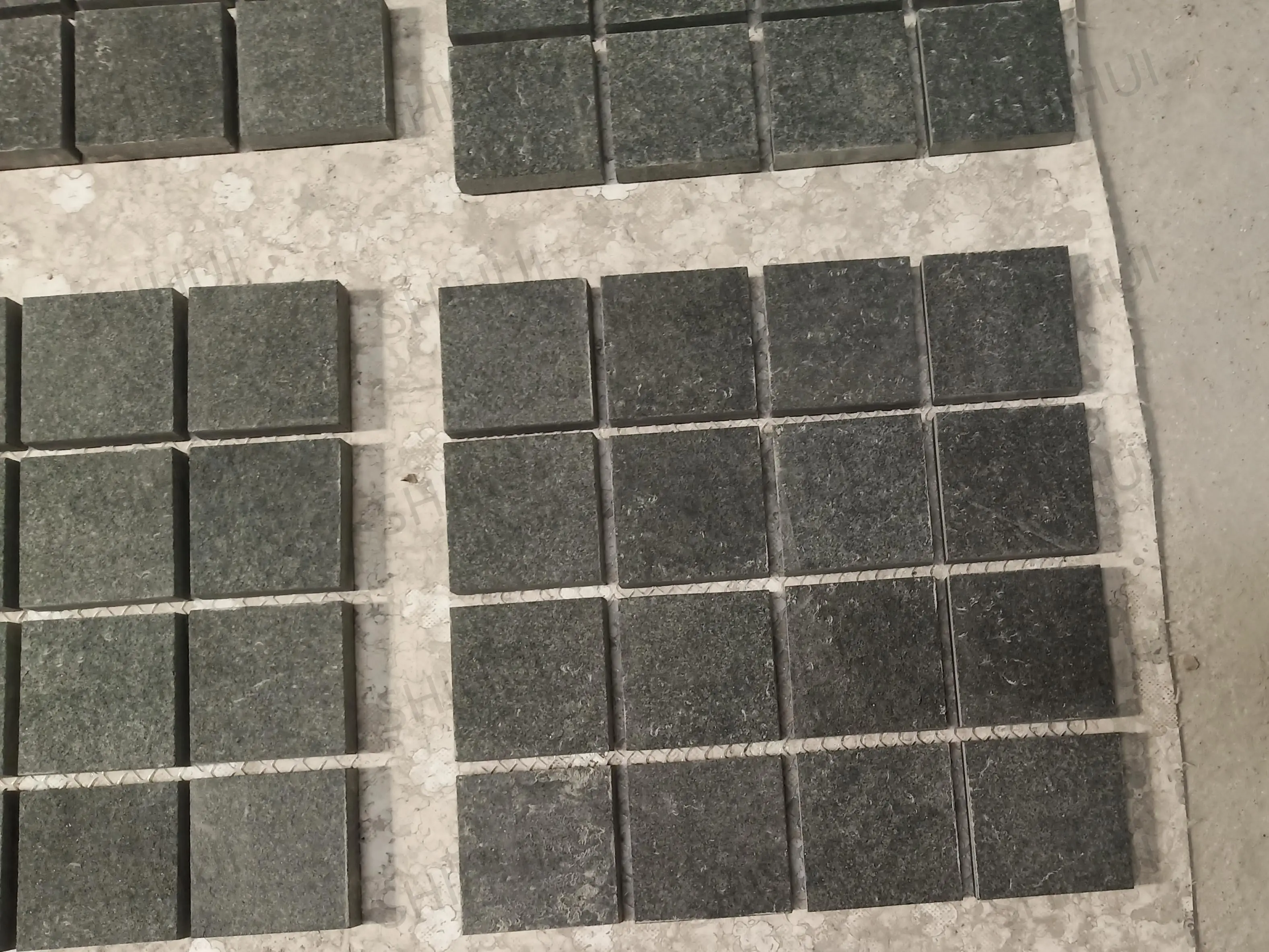 SH STONE Outdoor Natural Stone Mixed Color Cubic Slate Brick Pattern ...