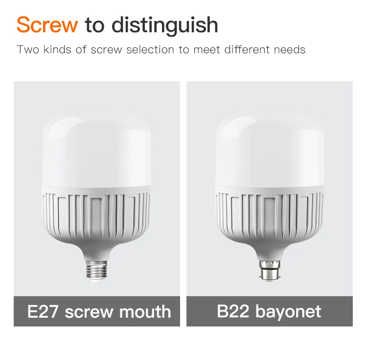 Hot Selling White LED Bulb - SMD 2835 Chip T Shape PP Shade