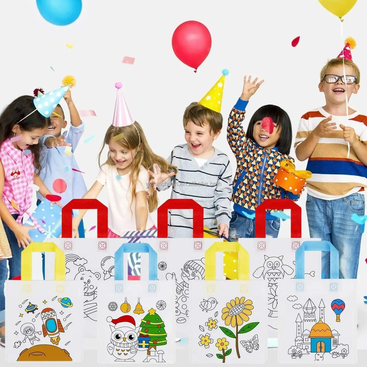 Coloring Bags for Kids Easy Paint Reusable by Number Kits DIY Art ...