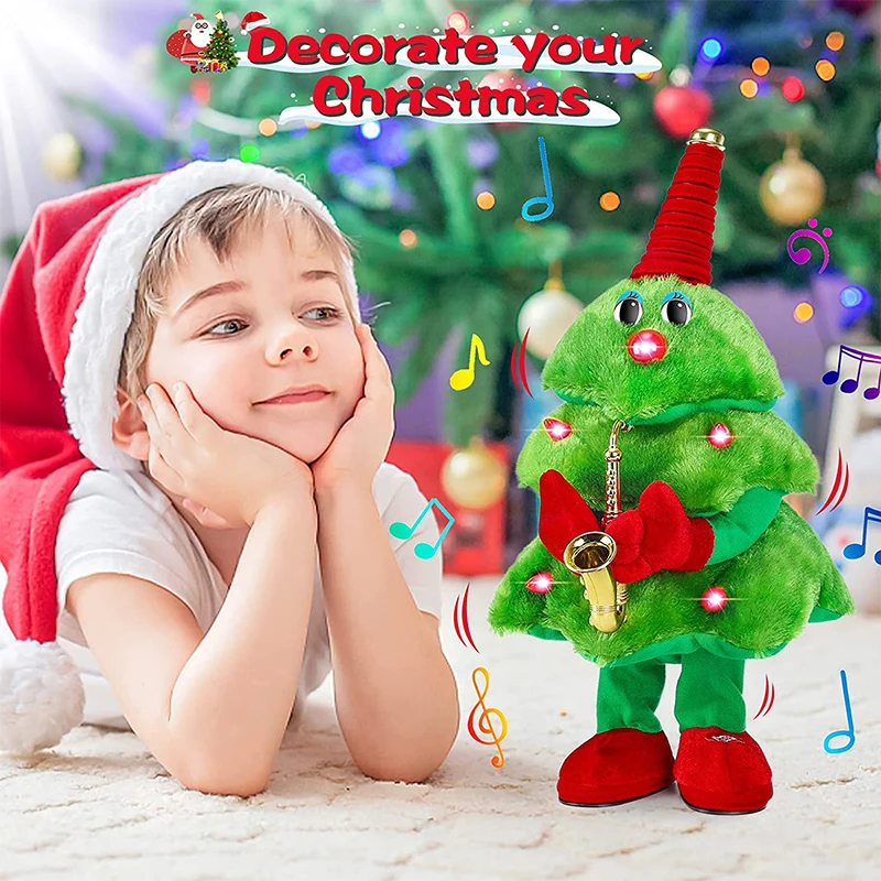 Custom Electric Singing Dancing Sound Tree Toy Dancing Christmas Tree ...