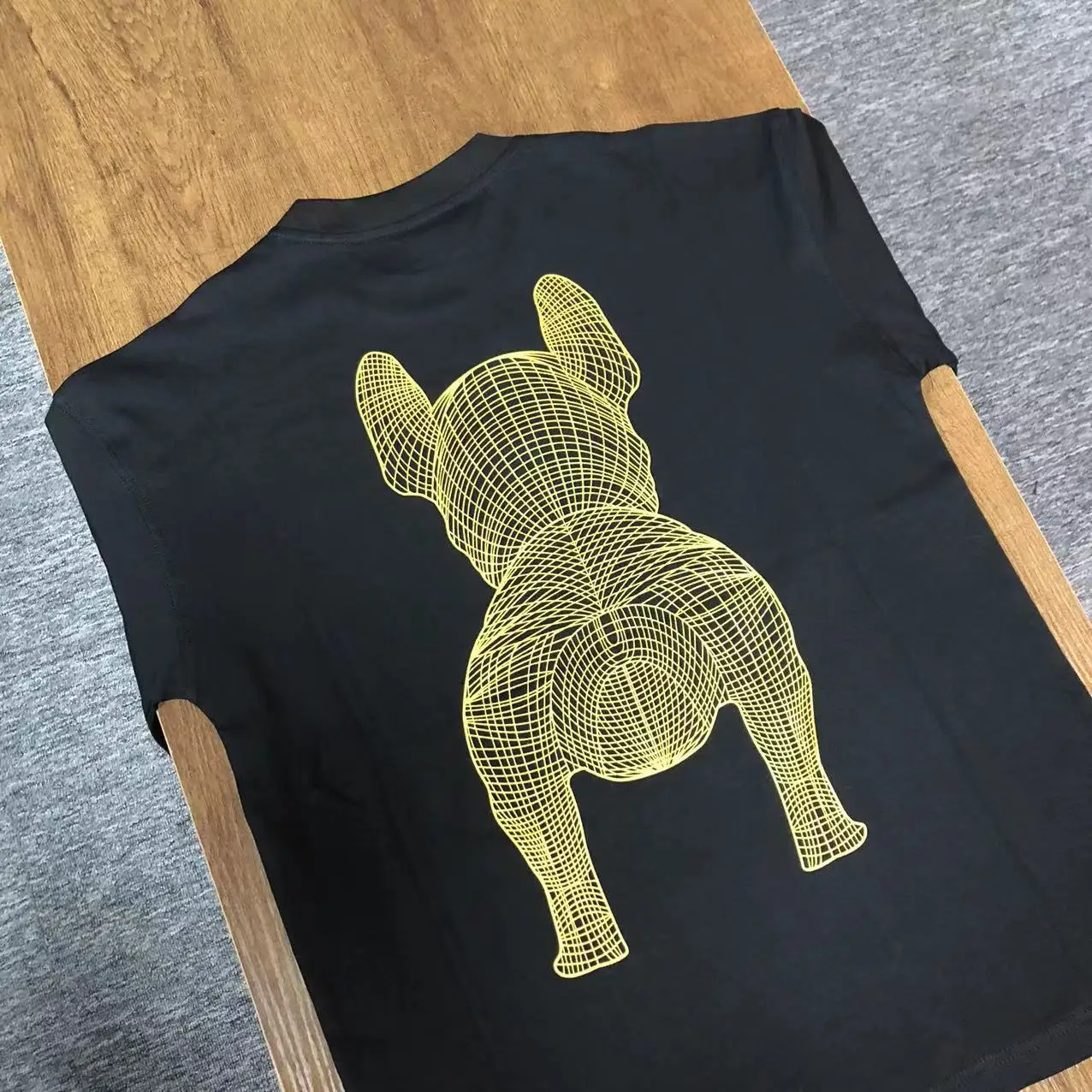 Fashion T-shirt Custom Silk Screen Printing Gilding Logo Gold Stamping ...