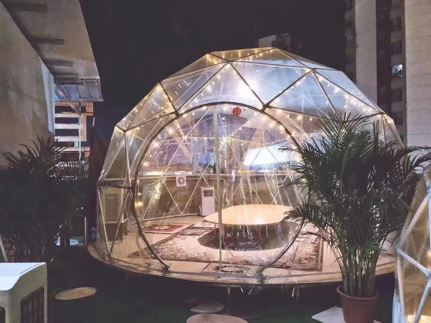 12ft Garden Dome Bubble Tents Upgraded Geodesic Dome Greenhouse Ball ...