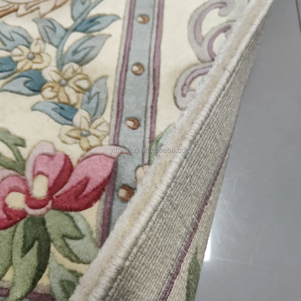 Handmade Hand-Knotted 2m x 3m Floral Wool Rug - Thick, Non-Slip ...