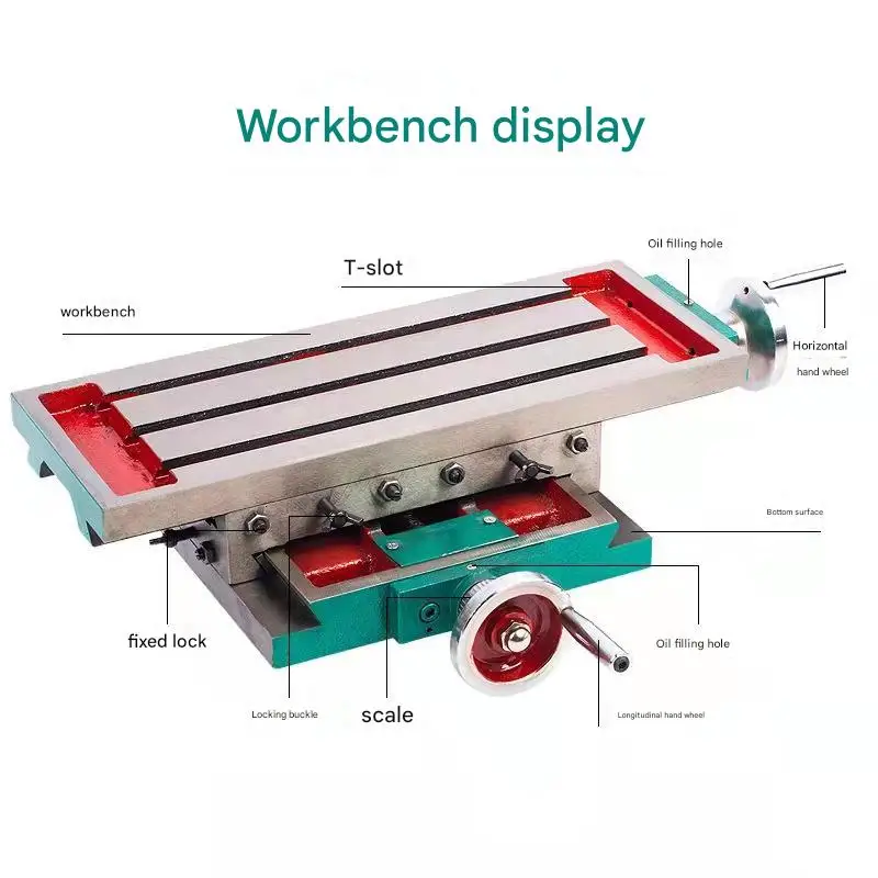 Cross Slide Worktable for Milling Drilling Machine Metal