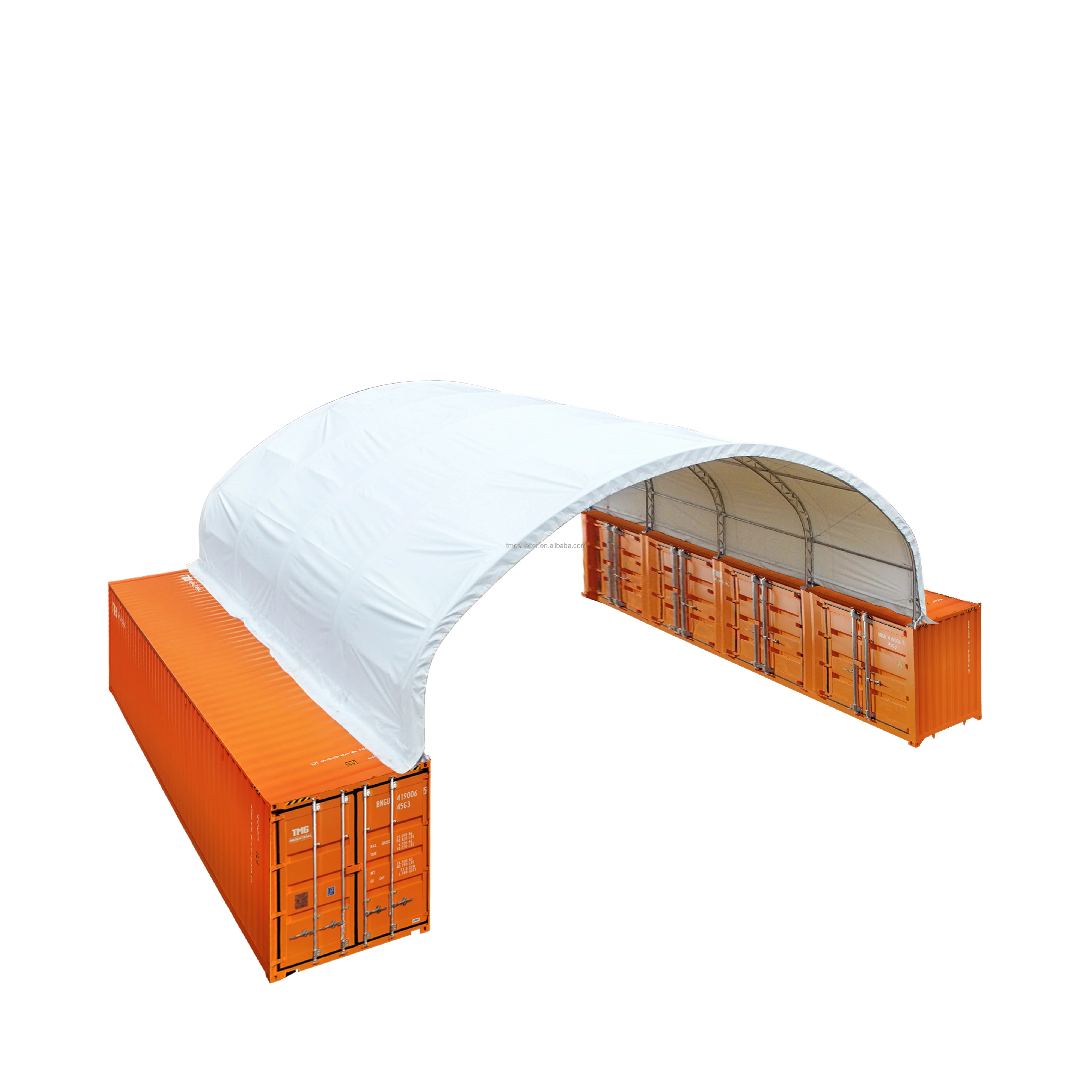 2022 Hot 40ft Container Dome Shelter Car Garage Shelter Canopy Heavy ...