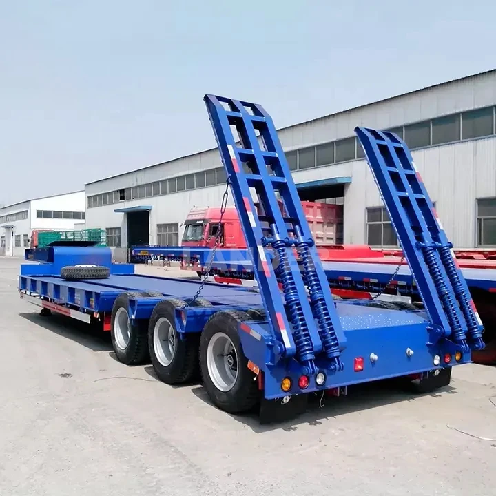 Heavy Duty Front Loading Detachable Gooseneck Lowbed Lowboy Low Bed Boy ...