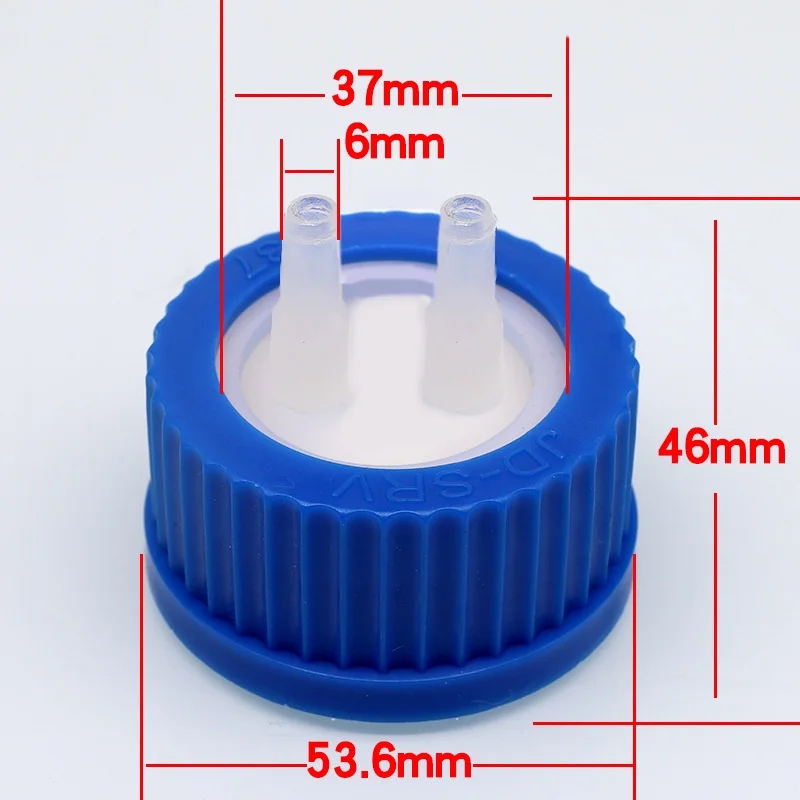 Gl45 Feed Cap Fermentation Bottle Reactor Feed Cap Stainless Steel/plastic Hole One Two Three ...