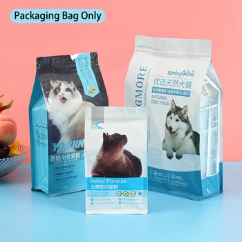Custom Printing Cat Litter Cat Food Kraft Paper Packaging Pet Food Bag,Dog Food Treat Packaging ...