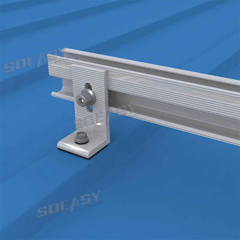 Soeasy Aluminum Sus304 Ajustable Flat Roof Solar Mounting System Solar ...