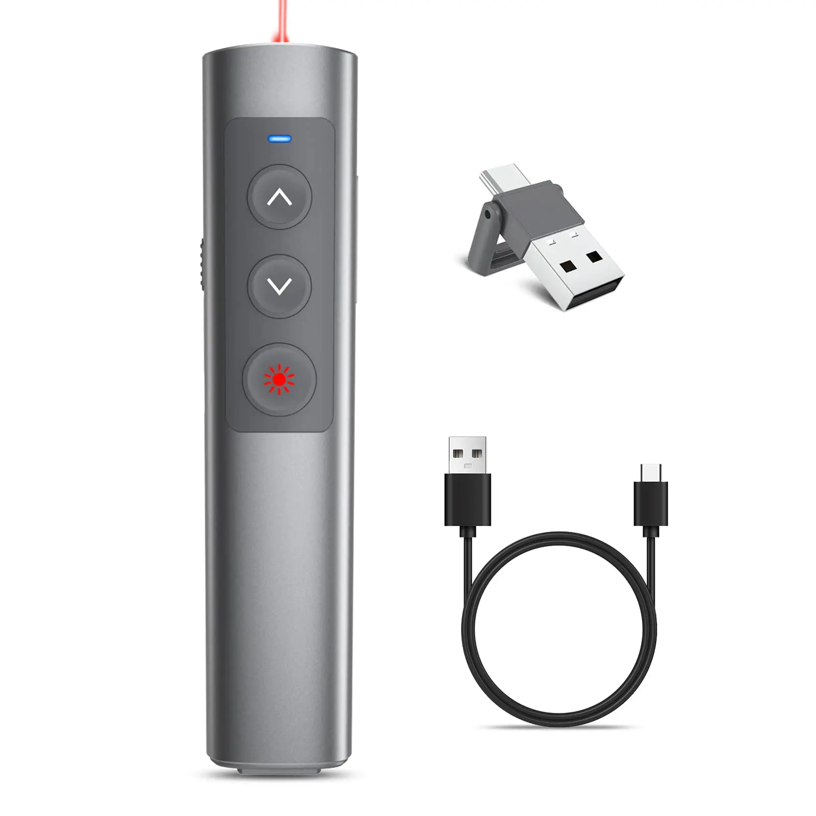 Best Rechargeable Wireless Red Laser Presentation Clicker Computer mac ...