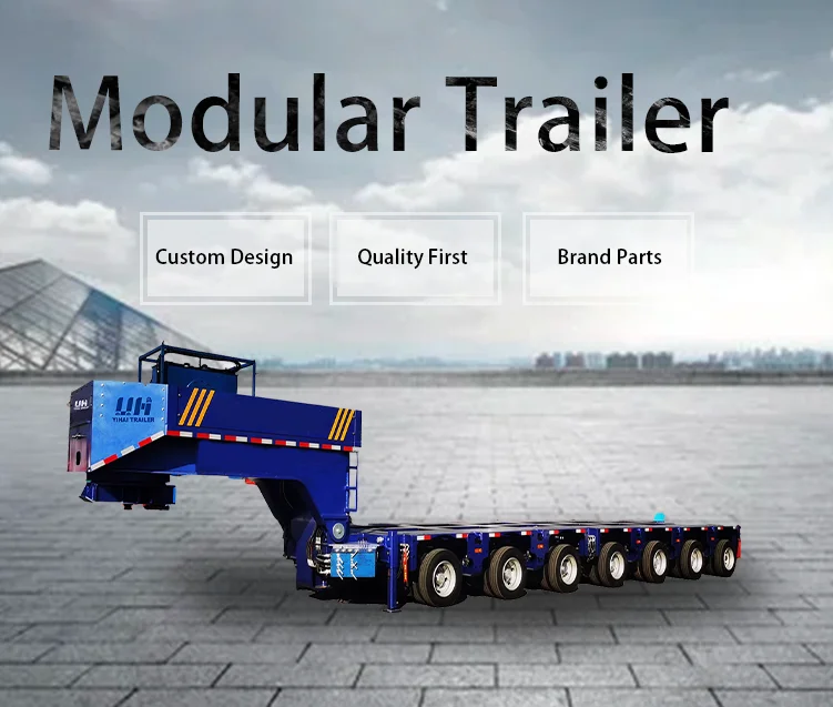 Modular Trailer, Lifting Axles Modular Trailers Modular Structure