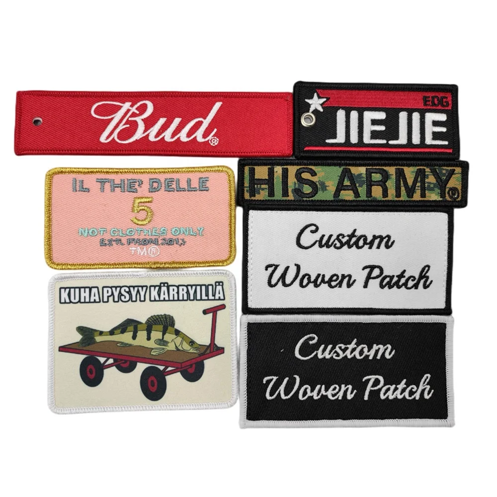 Custom Woven Patch Leather Logo Patches - Sustainable & Stylish