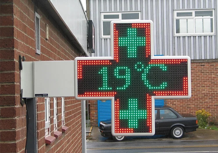 High Quality LED Cross Sign - Waterproof Double Sides Display