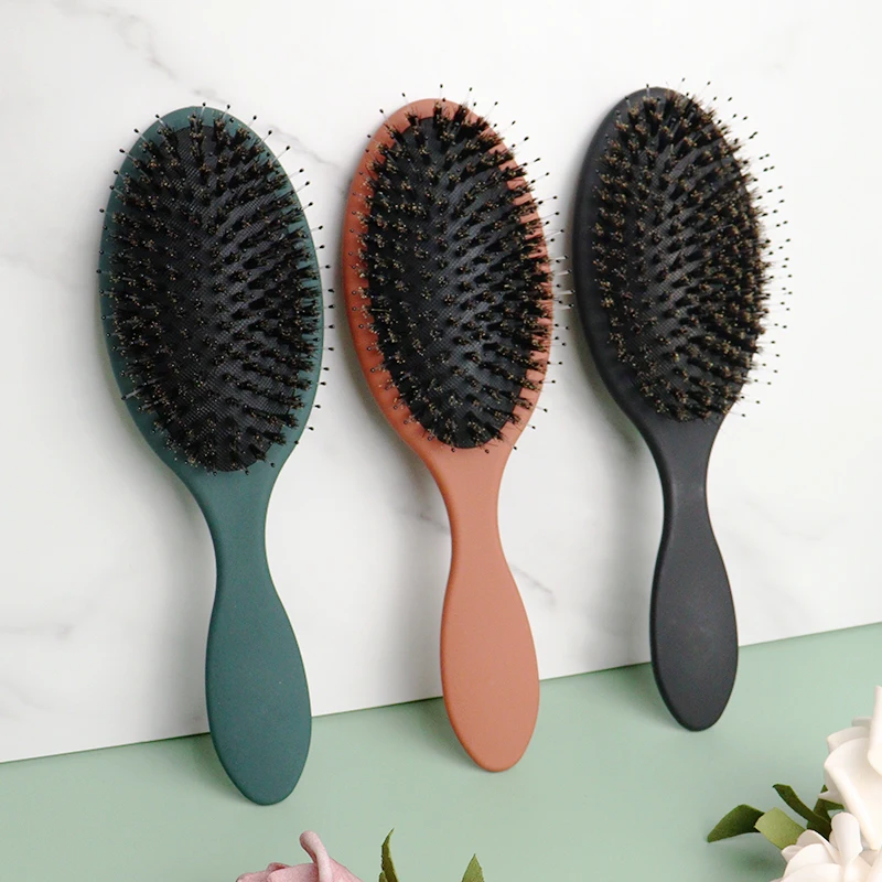 Hair Care Brush Massager - Wet Dry Detangling Bristle Brush