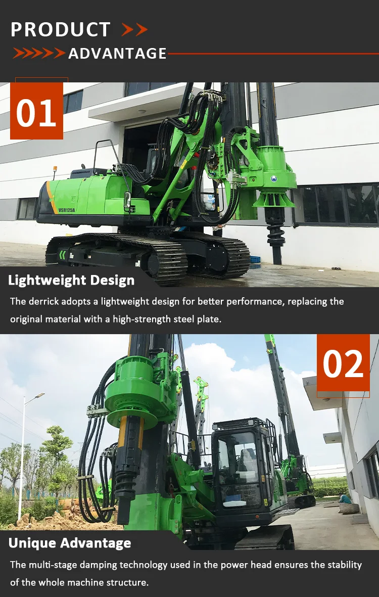 Auger Digger Rotary Drilling Rig Bullet Teeth Portable Multi-purpose ...