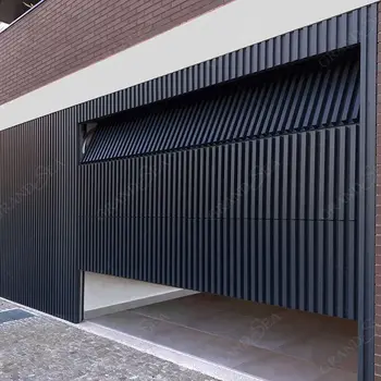 Modern Vertical Bi Folding Tilt Up Deco Batten Garage Doors Slatted ...