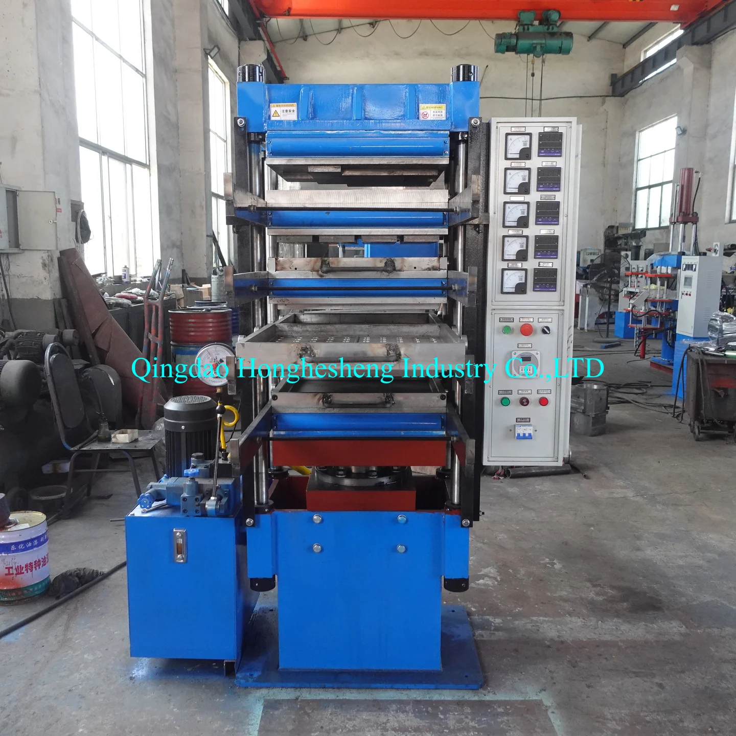 Four-Layer Vulcanizer Rubber Tile Press Machine for Efficient Rubber ...