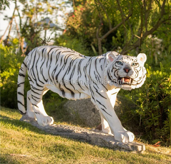 Large Tiger Sculptures Artificial Lifelike Animal Models Life Size Good ...