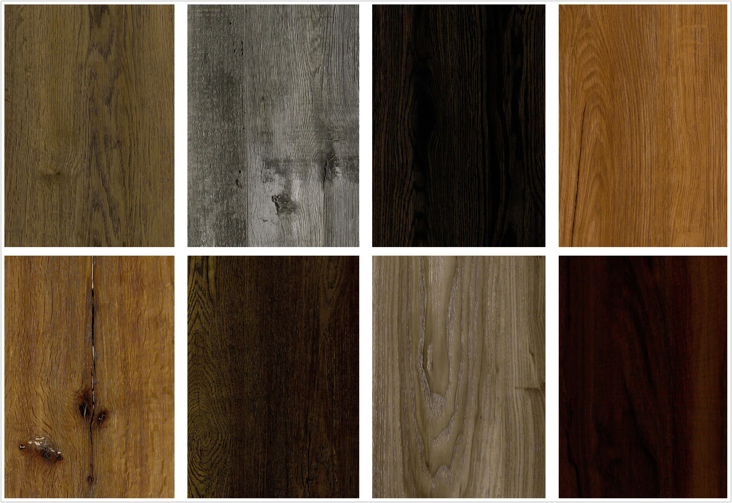 Waterproof Lamin Floor Wood Grain Rigid Core Indoor Plastic Click SPC ...