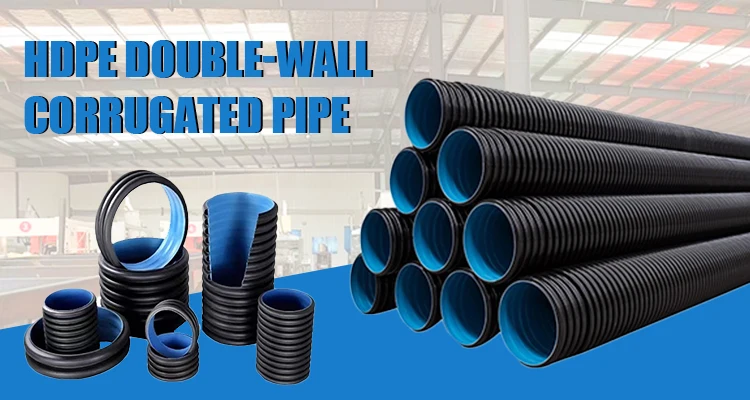 Top Sale Smooth Internal Hdpe Culvert Drainage Plastic Double Wall Corrugated Pipe - Buy Double ...