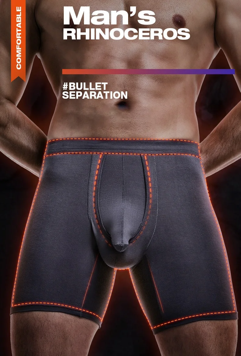 Men's Underwear Scrotum Bracket Bboxers Gun Pouch Separation Breathable ...