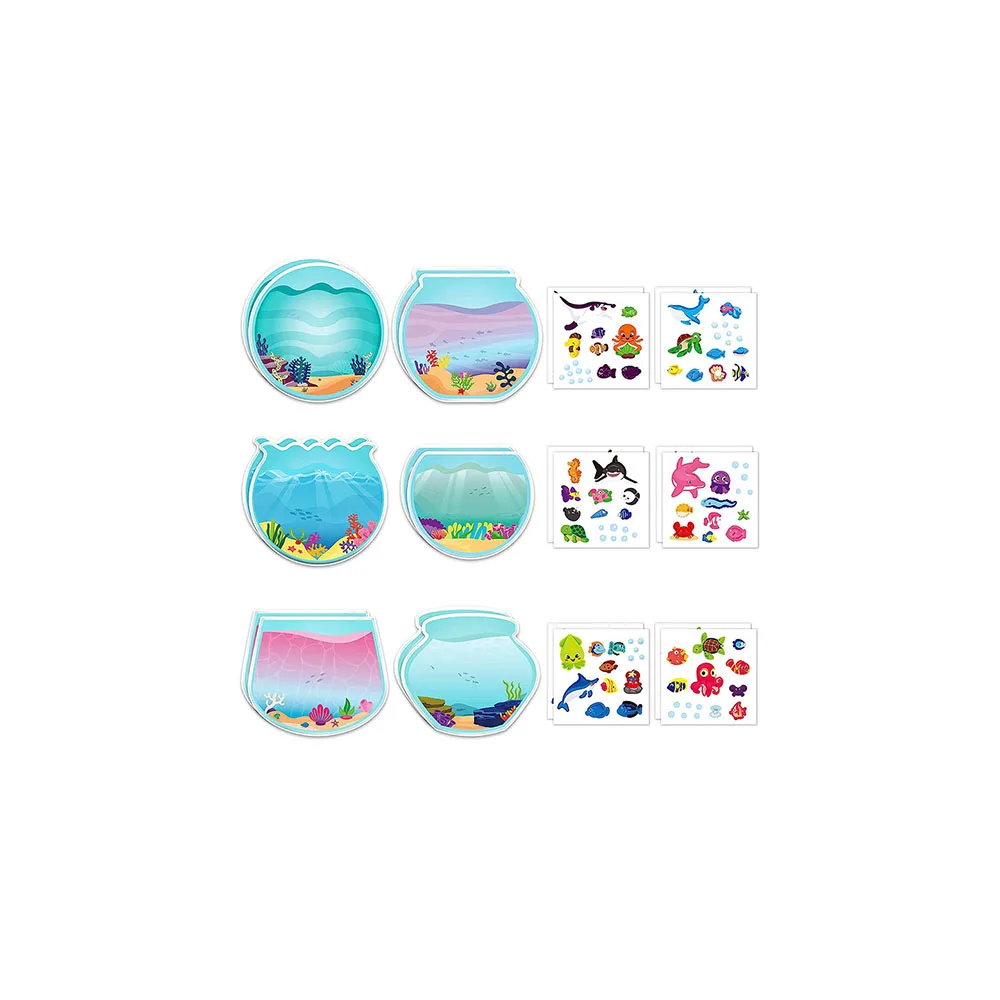Custom Sea Animal Stickers Scene Cartoon Stickers Sets Waterproof ...
