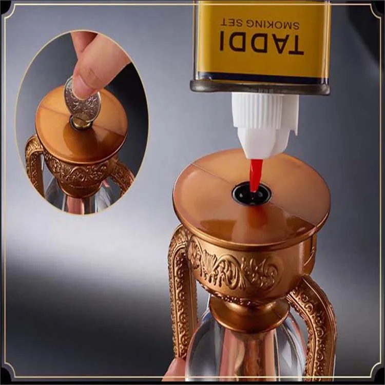 Retro Lantern Old-fashioned Crafts Oil Lamp Shape Lighter USB Charging ...