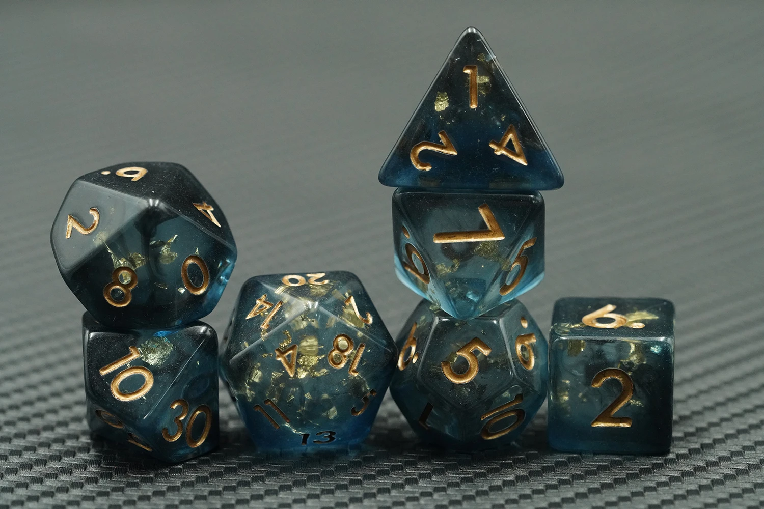Transparent Polyhedral Dice Set 16mm Round Edge D20 Dice for DND ...
