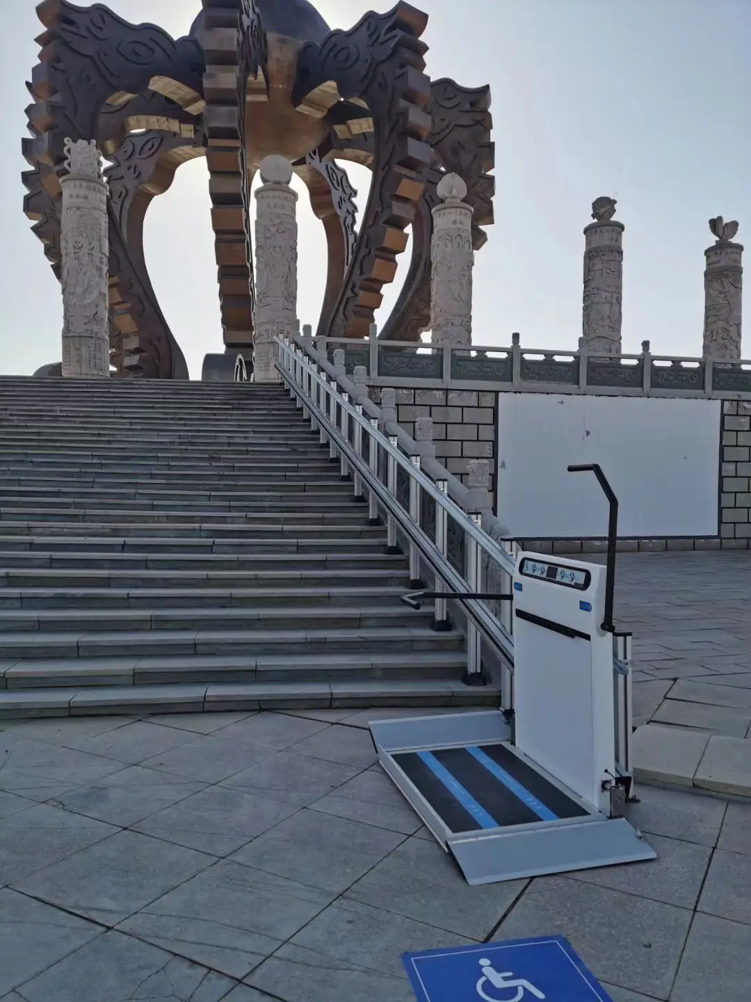 Hot Electric Wheelchair Elevator Curved Stairs Inclined Inclined ...