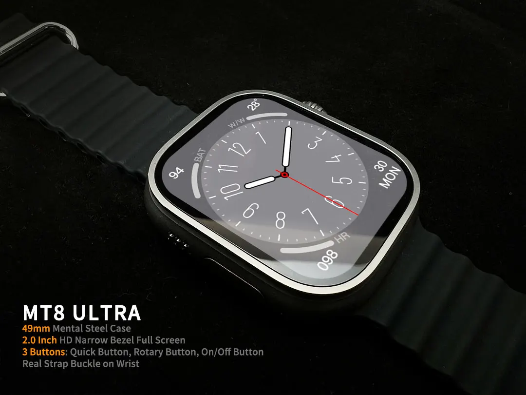New Watch 8 Mt8 Ultra With Long Battery Life Real Three Press The Key ...