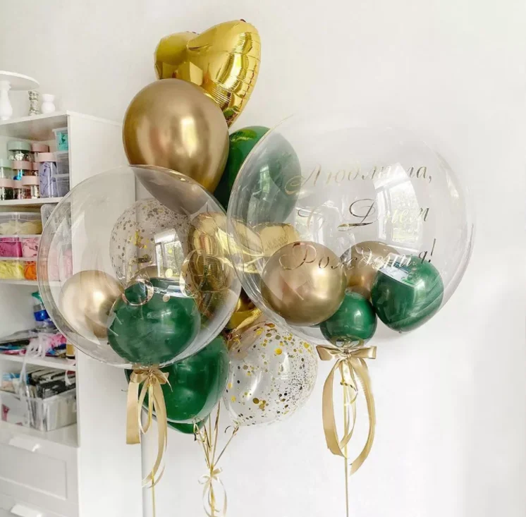 Mother's Day Bobo Balloon Bouquet - Elegant Gift Basket