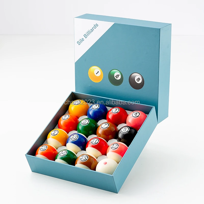 RTS Complete Full Set Billiards Pool Cue Balls Resin Colorful Durable ...